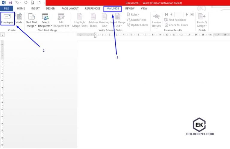 Cara Membuat Amplop Surat di Microsoft Word - Edukepo.com