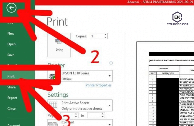 Cara Print di Microsoft Excel Agar Full Kertas - Edukepo.com