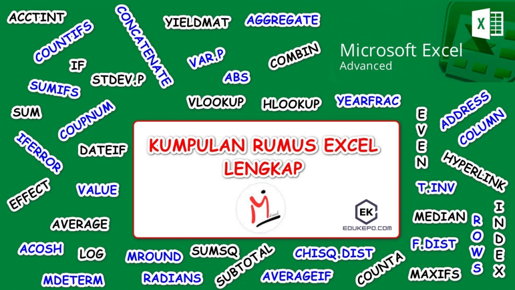 Rumus-rumus di Microsoft Excel - Edukepo.com