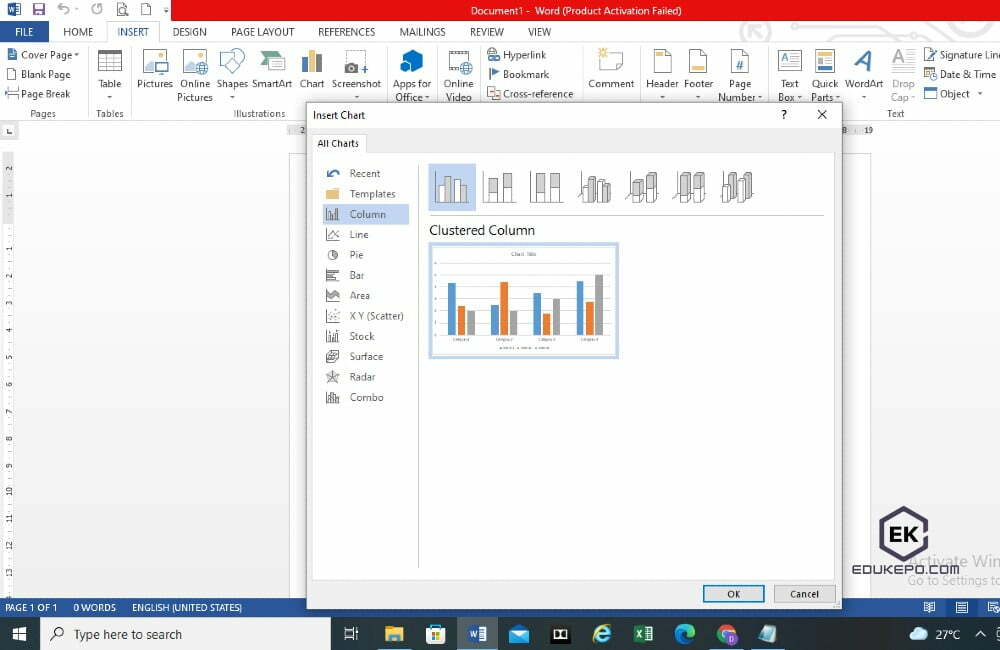 Cara Praktis Membuat Grafik di Microsoft Word - Edukepo.com