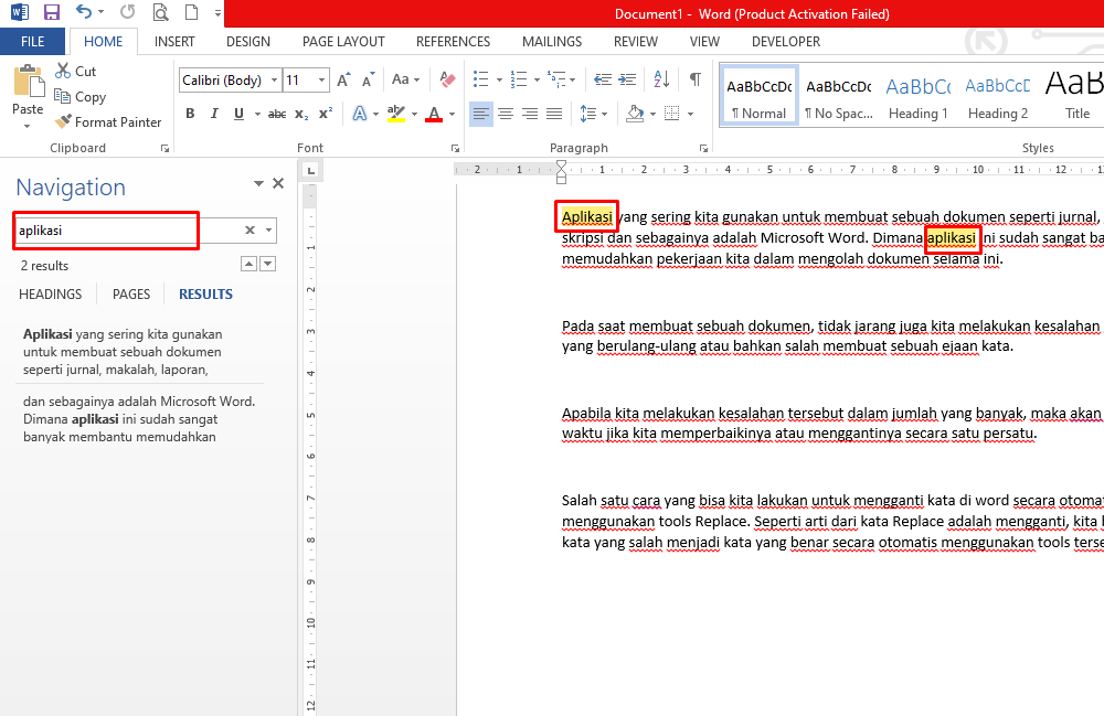Cara Mencari dan Mengganti Kata atau Kalimat di Word - Edukepo.com